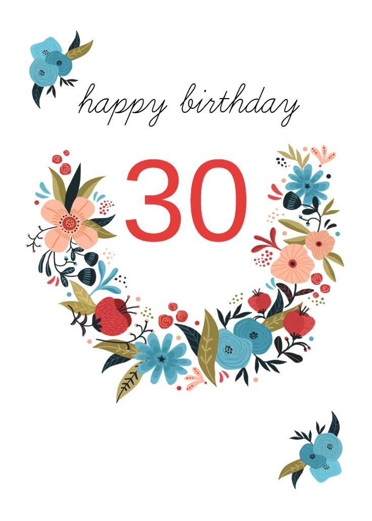 30th Birthday Cards (Free) | Greetings Island