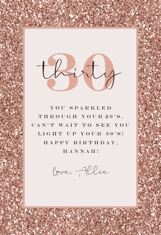 Glitter Surround - Birthday Card | Greetings Island