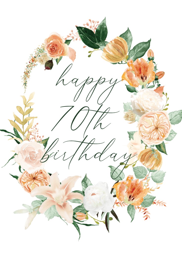 70th Birthday Cards (Free) | Greetings Island