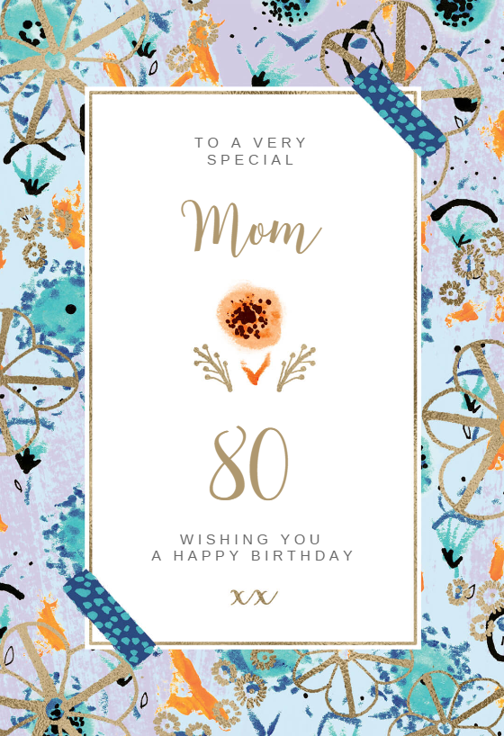 Tarjetas Para El Cumpleaños Número 80 Gratis | Greetings Island
