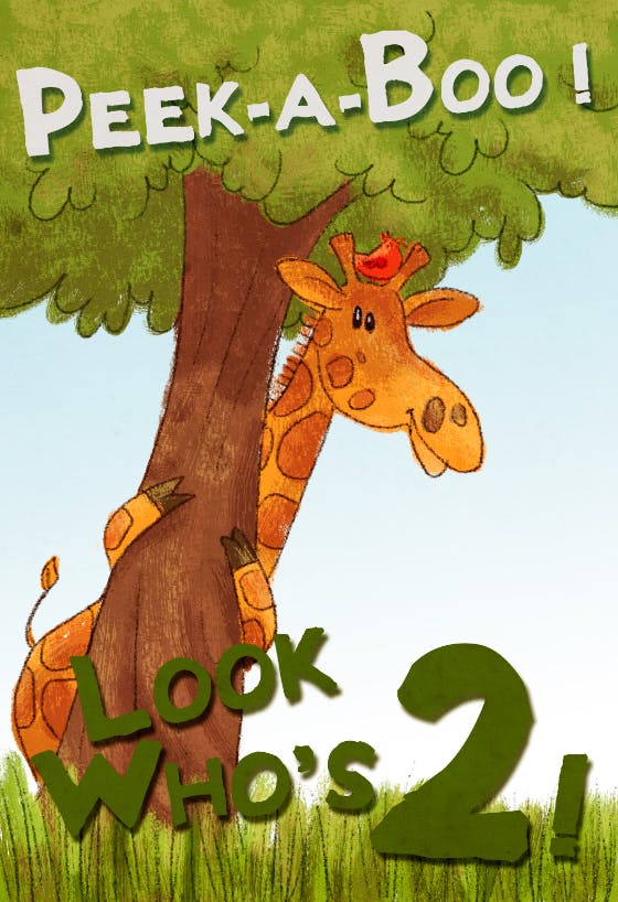 Peek a Boo Look Who Is 2 - Free Birthday Card | Greetings Island