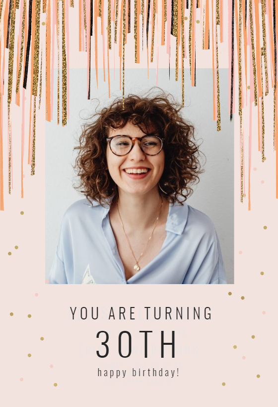 Shiny Stripes Frame - Tarjeta De Cumpleaños | Greetings Island