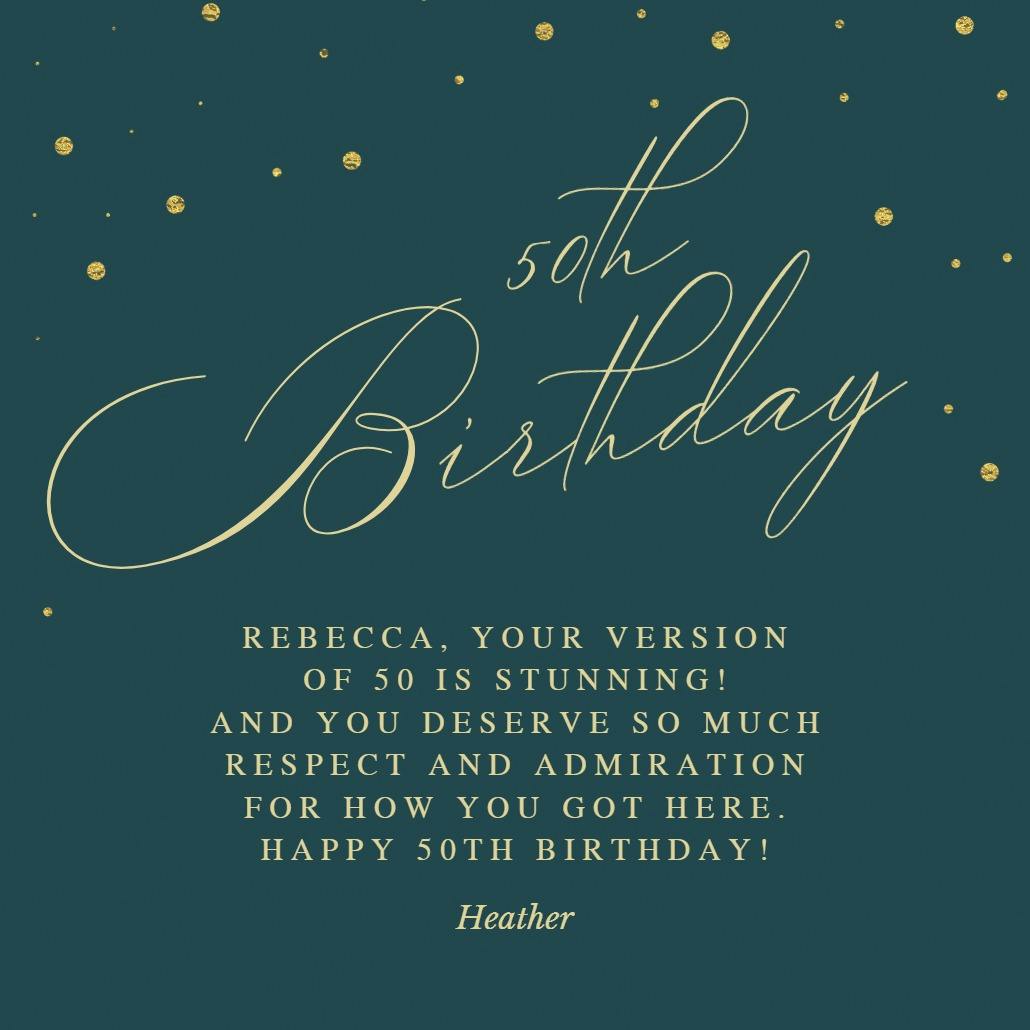 Sweeping Cursive - Birthday Card (Free) | Greetings Island