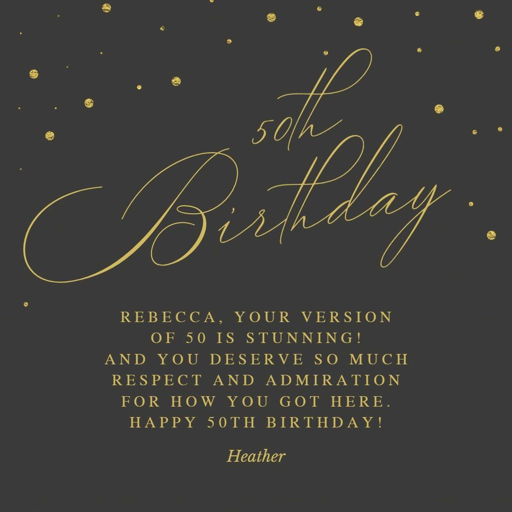 Sweeping Cursive - Birthday Card (Free) | Greetings Island