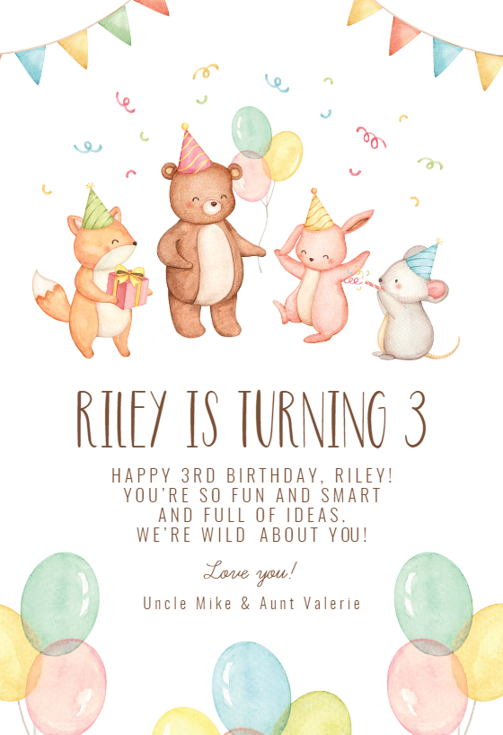 Party Animals - Birthday Card | Greetings Island