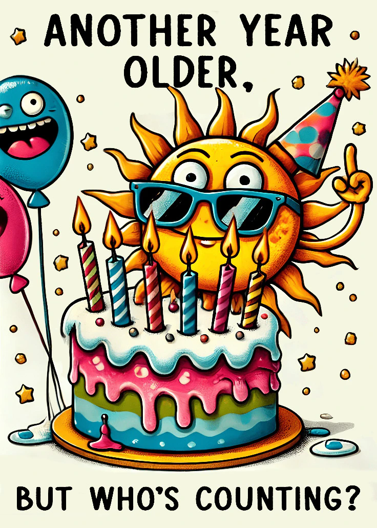 Another Year Older - Birthday Card | Greetings Island