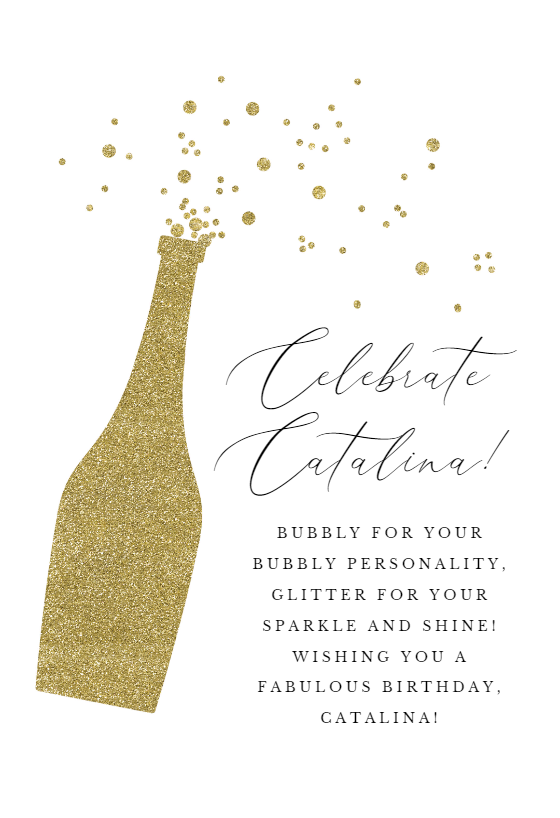 Glitter Surround - Free Birthday Card | Greetings Island