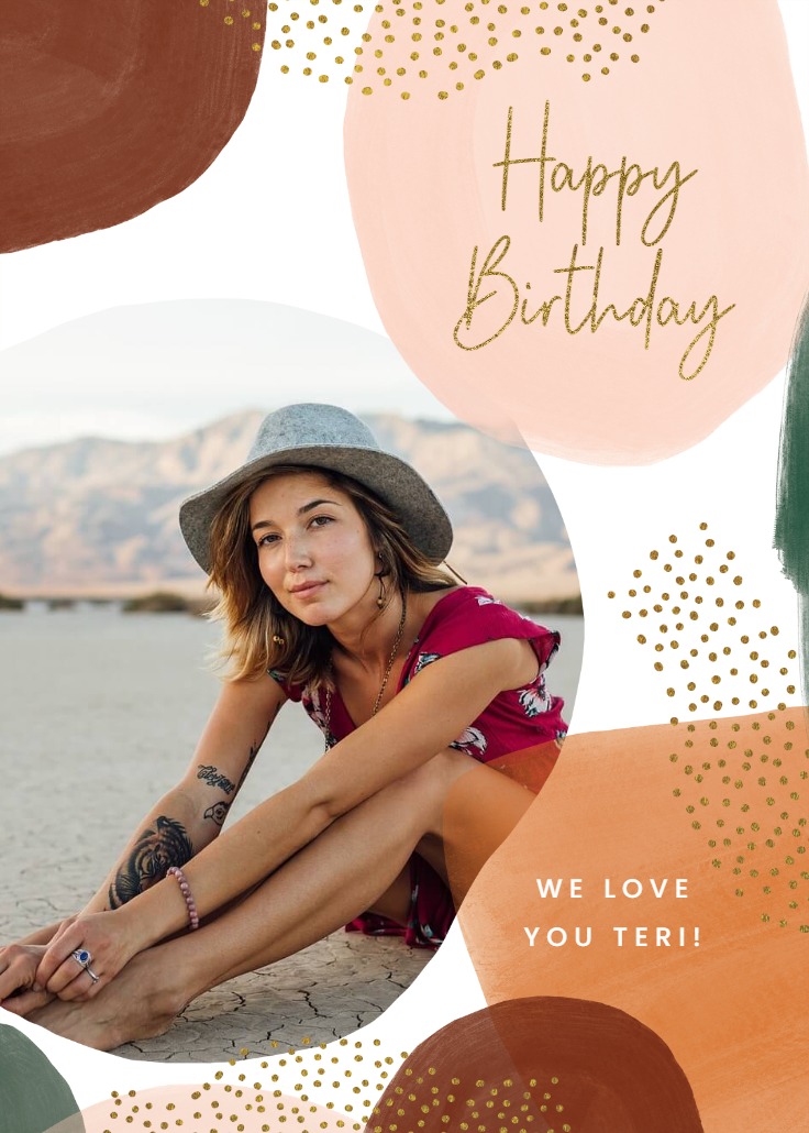 Boho shapes - Birthday Card (Free) | Greetings Island