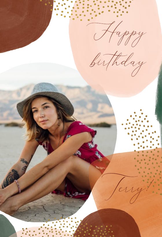 Boho Shapes - Birthday Card (Free) | Greetings Island