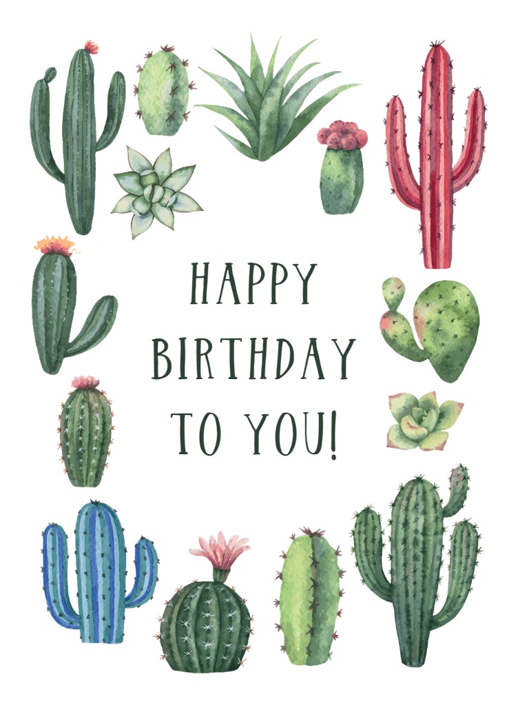 Cactus Birthday - Birthday Card (Free) | Greetings Island