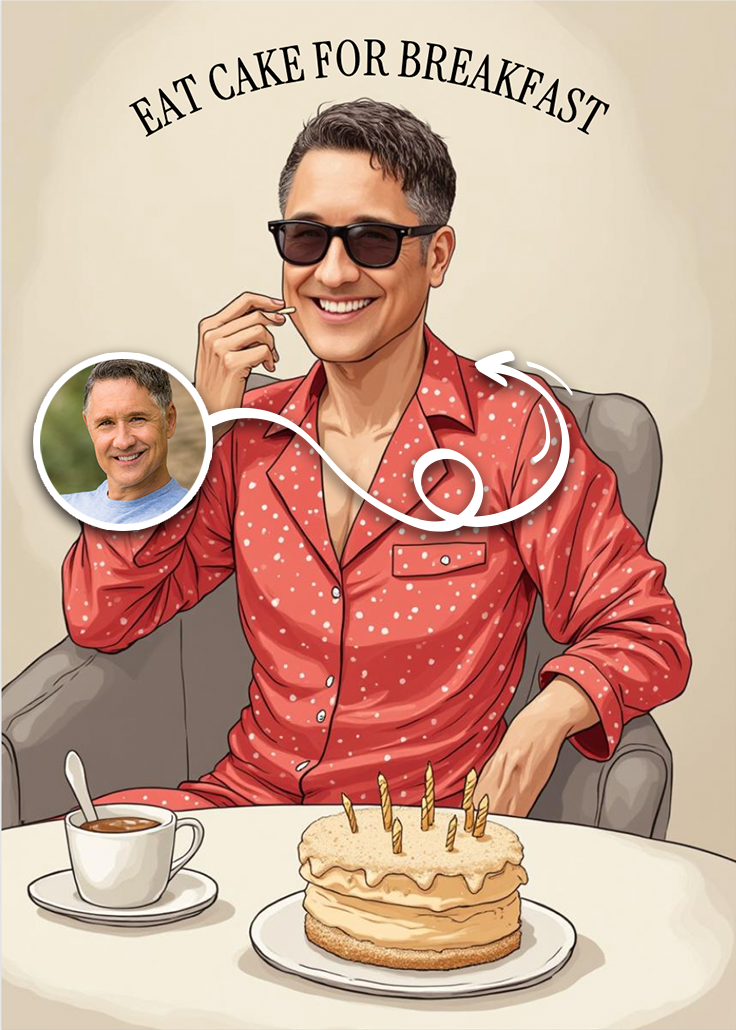 Cake for Breakfast - Birthday Card | Greetings Island