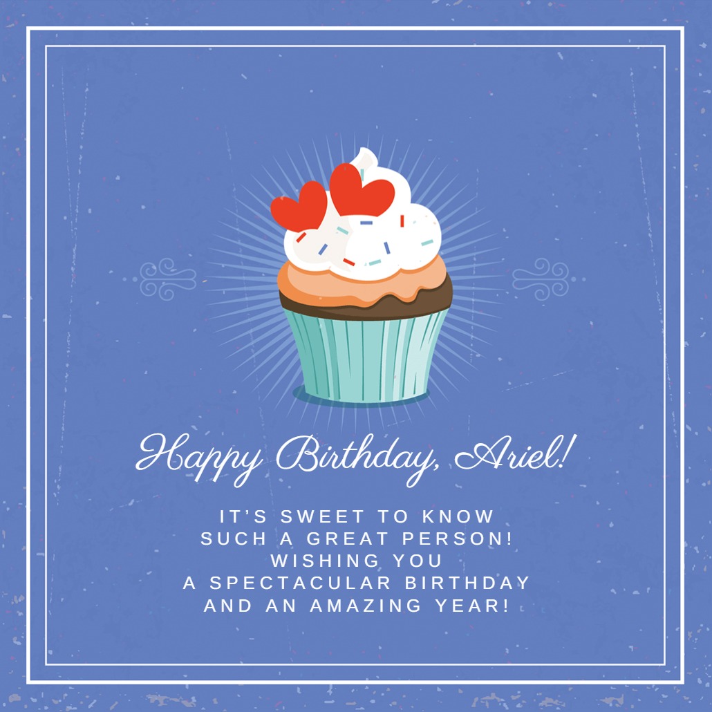 Simple Big Text - Birthday Card (Free) | Greetings Island