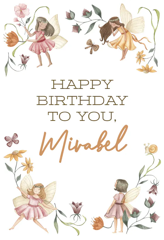 Fairy Garden - Birthday Card | Greetings Island