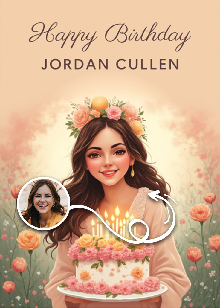 Floral Crown - Tarjeta De Cumpleaños | Greetings Island