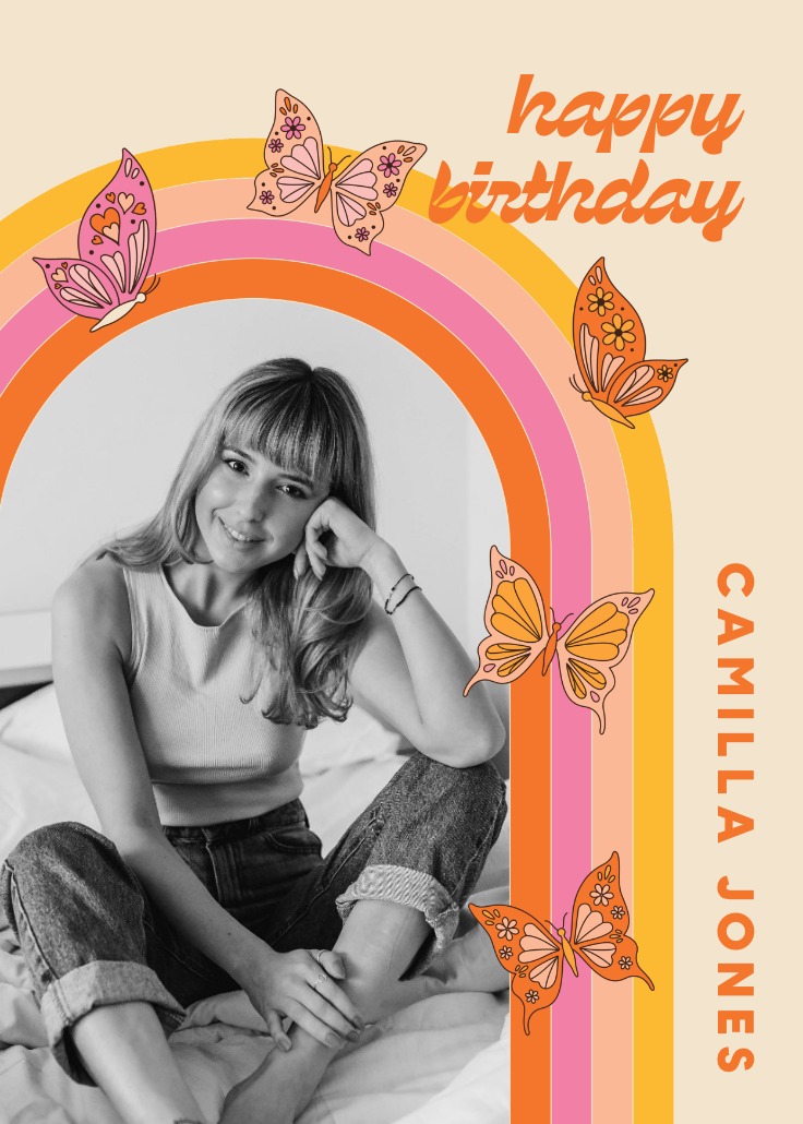 Fluttering Feeling - Birthday Card (Free) | Greetings Island