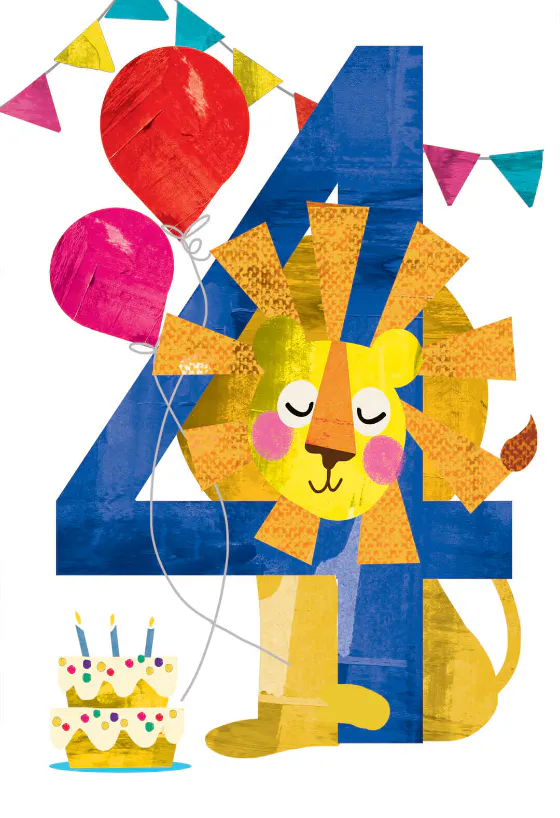 Four you - Birthday Card (Free) | Greetings Island
