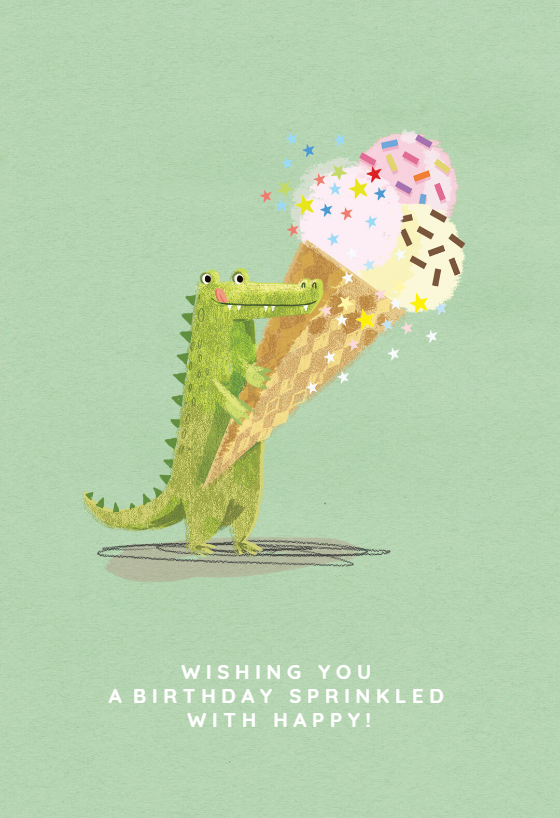 Gator Waiter - Birthday Card (Free) | Greetings Island