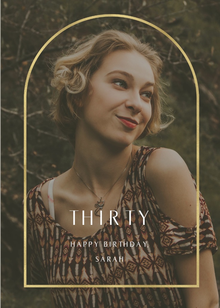 Gold Arch - Birthday Card (Free) | Greetings Island