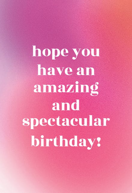 Gradient Celebration - Birthday Card (Free) | Greetings Island