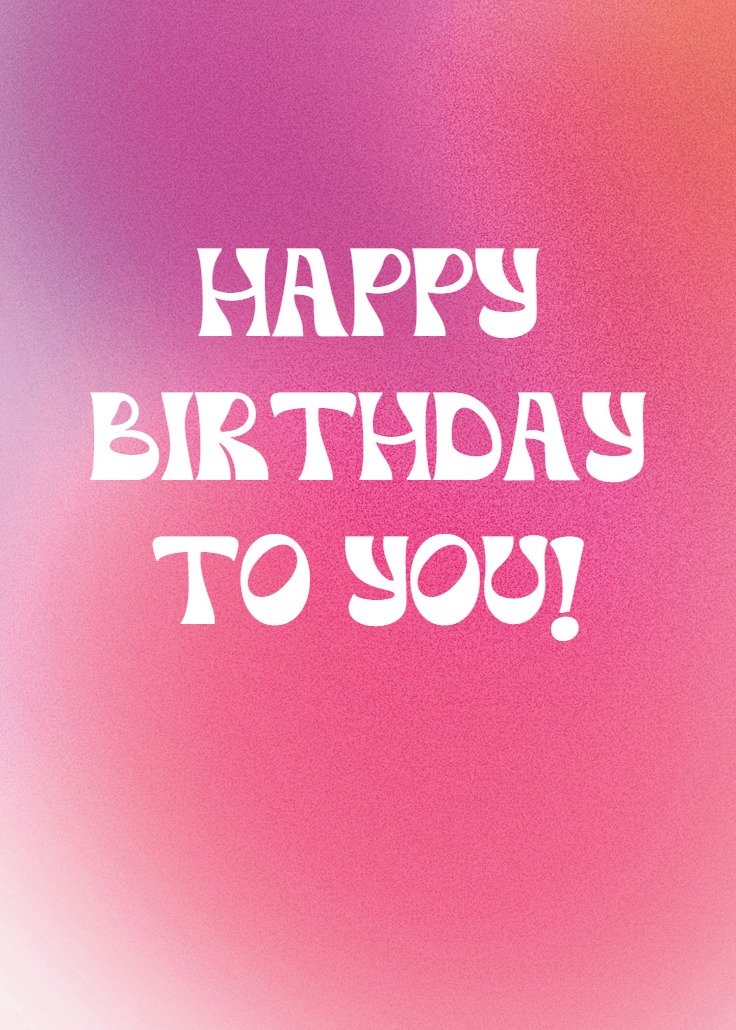 Gradient celebration - Birthday Card (Free) | Greetings Island