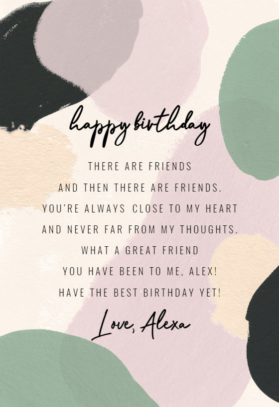Simple Big Text - Birthday Card (Free) | Greetings Island