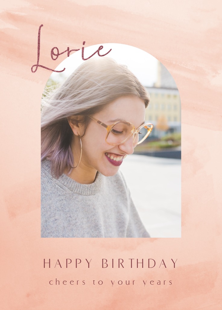 Pastel Arch Frame - Birthday Card | Greetings Island