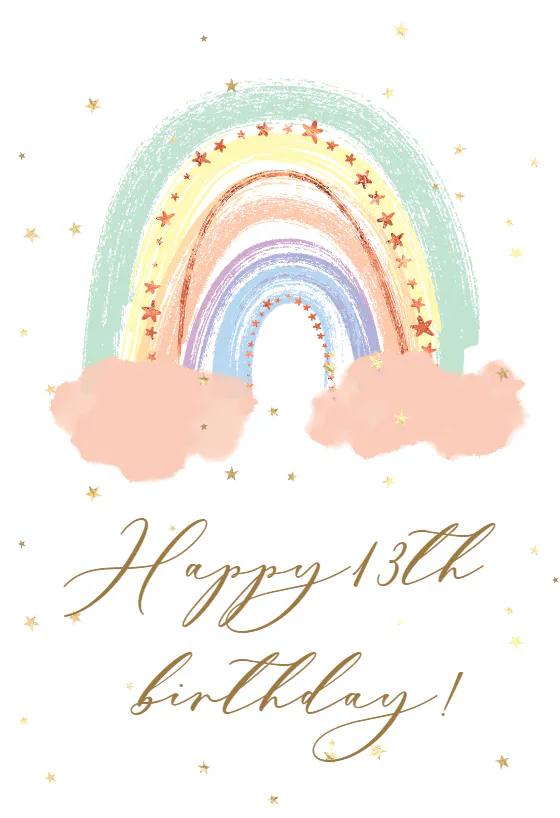 Pastel Rainbow - Birthday Card (Free) | Greetings Island