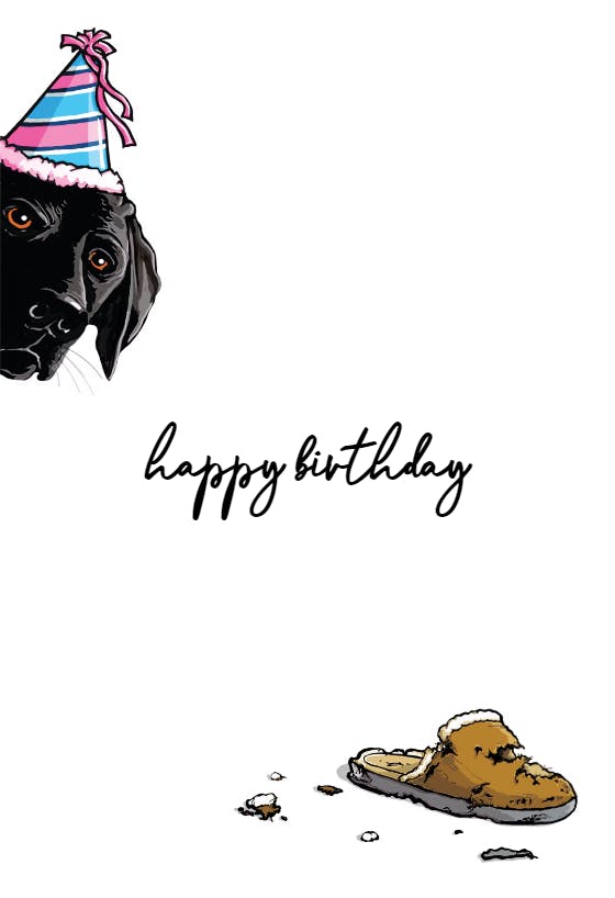 Peek A Boo Dog - Birthday Card | Greetings Island