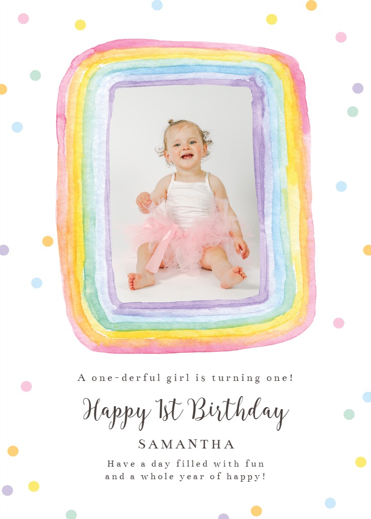 Rainbow Rectangle - Birthday Card (Free) | Greetings Island