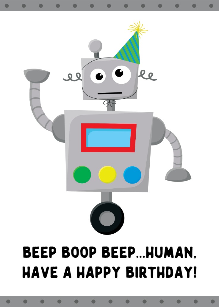 Robots - Birthday Card (Free) | Greetings Island
