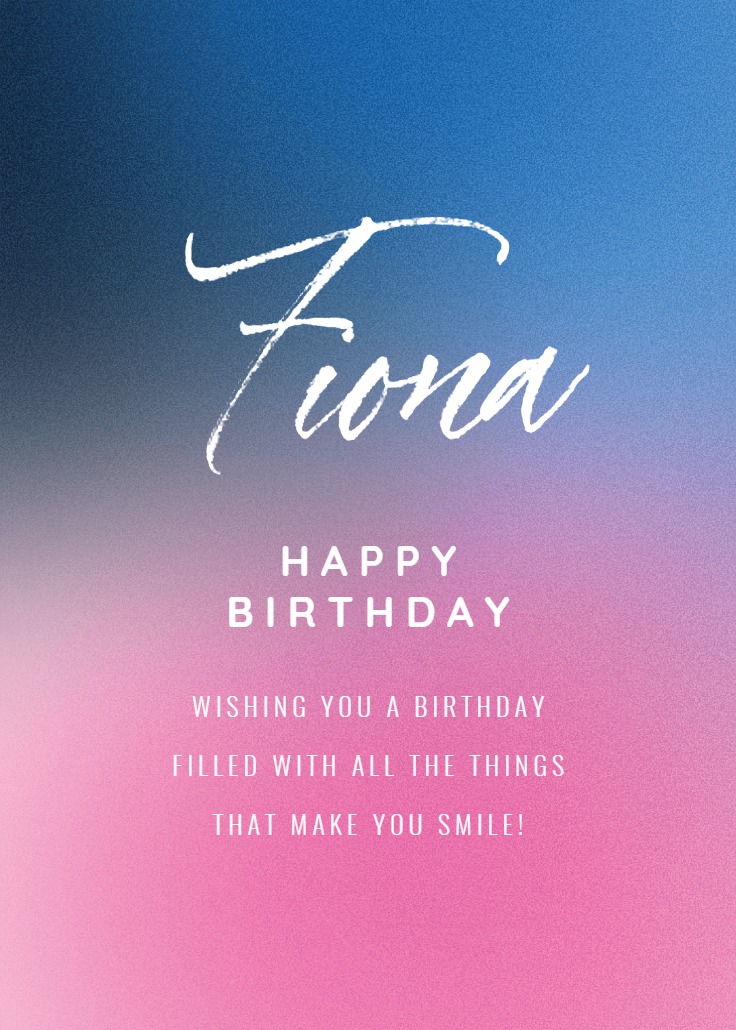 Simple Big Text - Birthday Card (Free) | Greetings Island