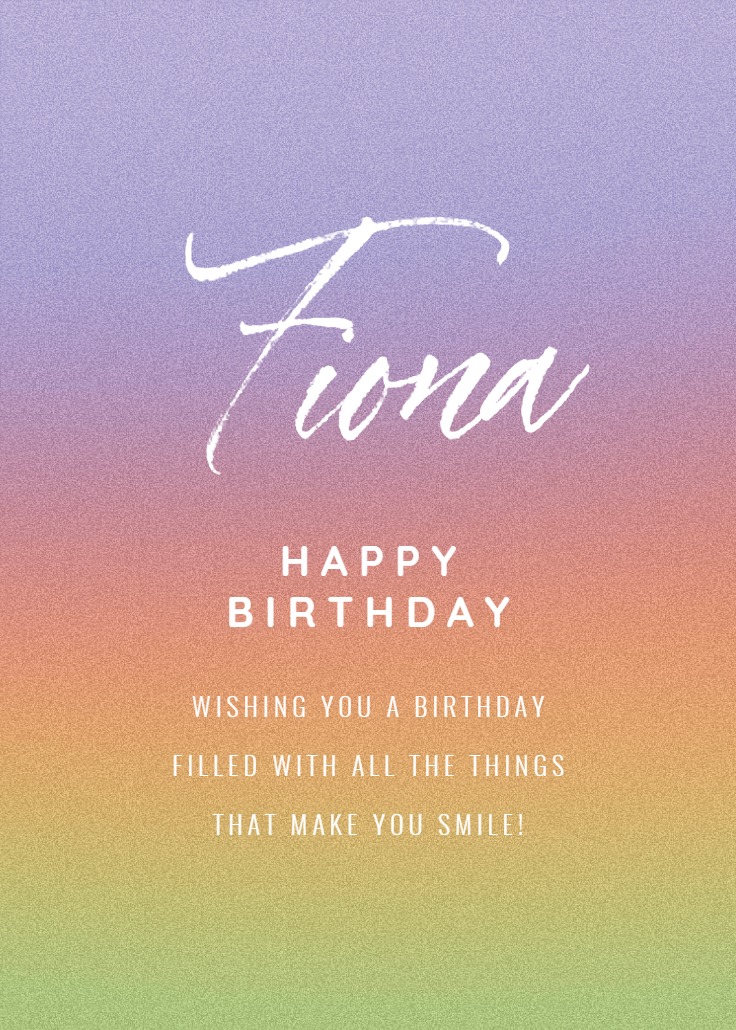 Simple Big Text - Birthday Card (Free) | Greetings Island