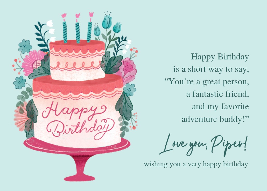 Tall Order - Birthday Card (Free) | Greetings Island