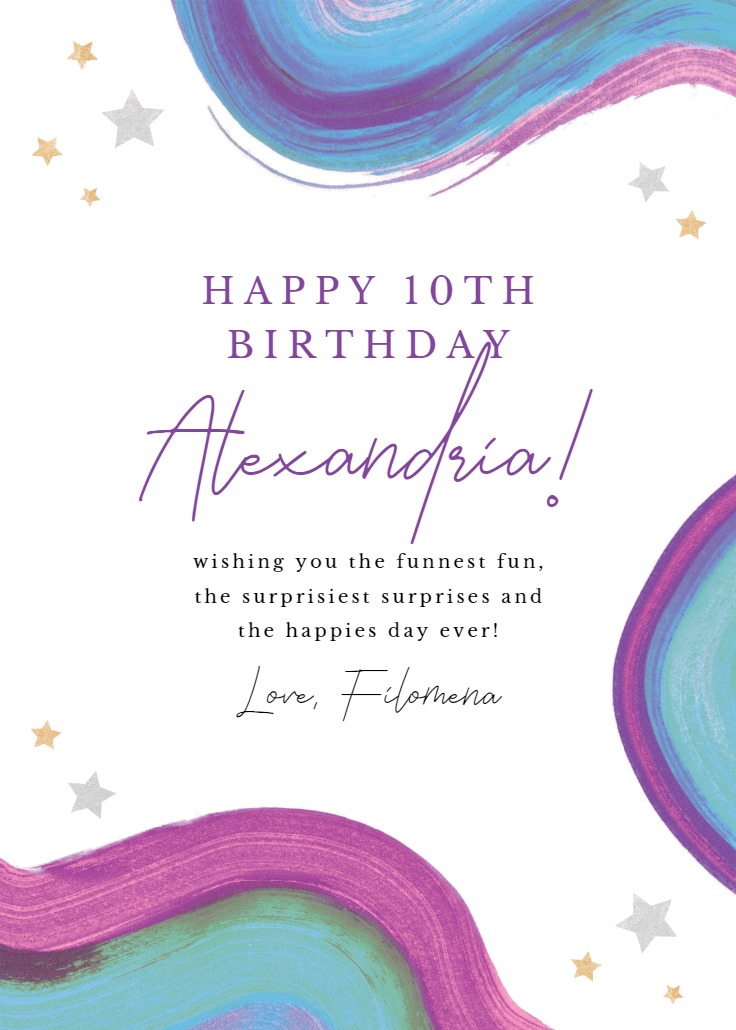 Glitter Gradient - Birthday Card (Free) | Greetings Island