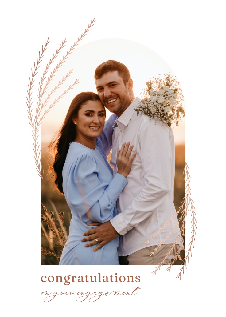 Arch with shiny branches - Congratulations Card | Greetings Island