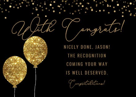 Celebrating Success - Congratulations Card (Free) | Greetings Island