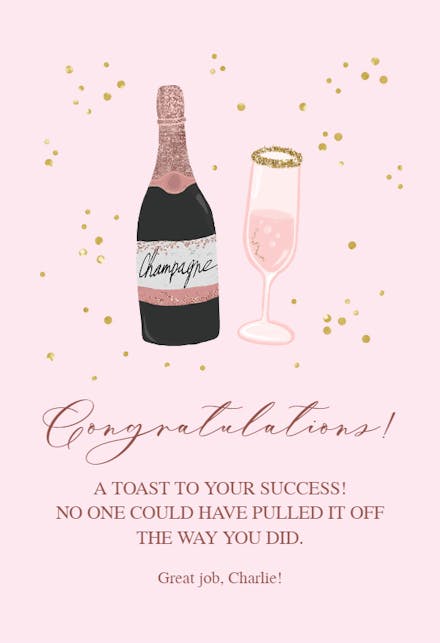 Cheers To You - Congratulations Card (Free) | Greetings Island