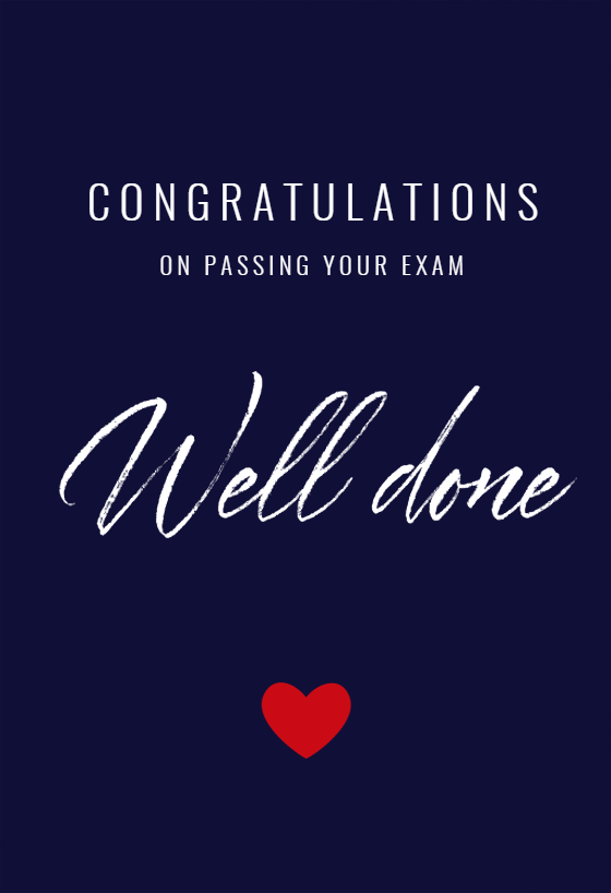 Tarjetas De Buena Suerte Con El Examen Gratis | Greetings Island