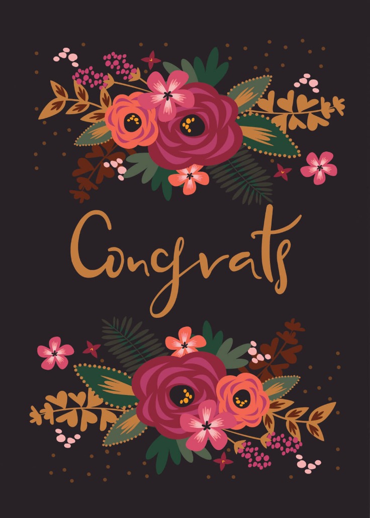 Floral Congrats - Congratulations Card (Free) | Greetings Island