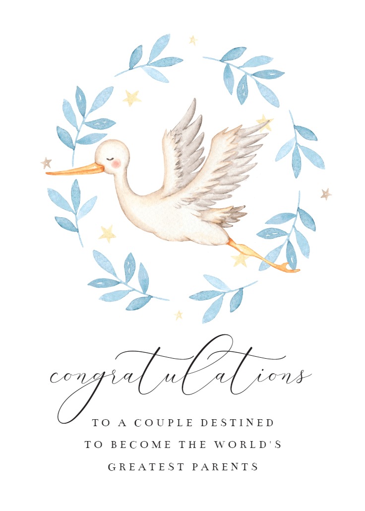 Hello Baby Blue - Congratulations Card | Greetings Island