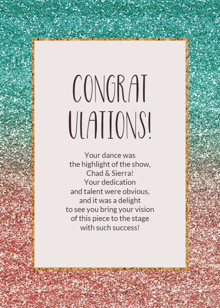 Panel in Panel - Congratulations Card | Greetings Island