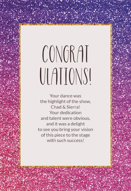 Panel In Panel - Congratulations Card | Greetings Island