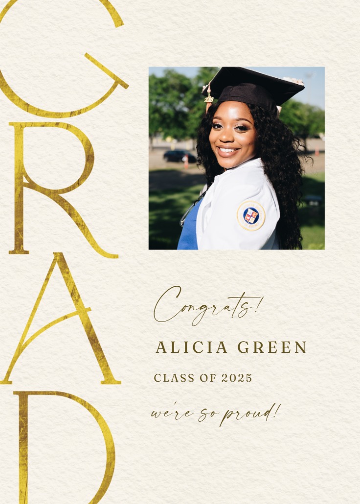 The grad photo - Congratulations Card (Free) | Greetings Island