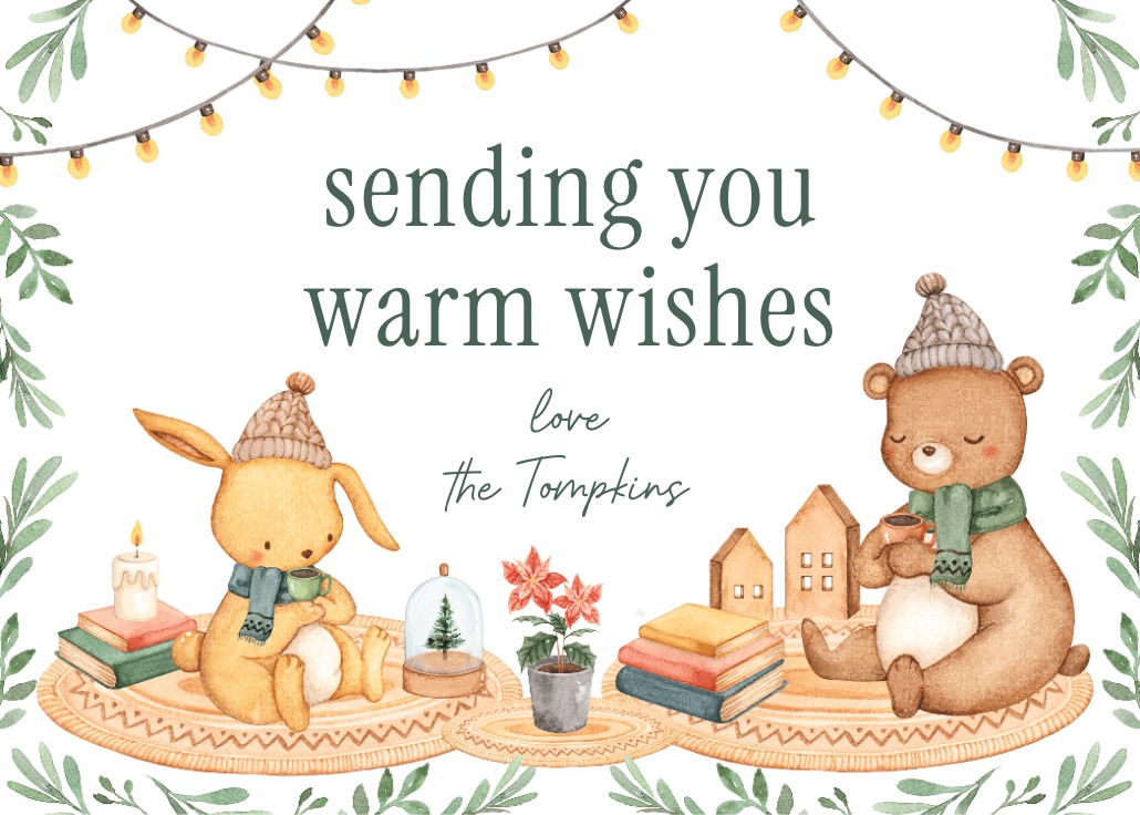 Warm Cozy Animal - Congratulations Card (Free) | Greetings Island
