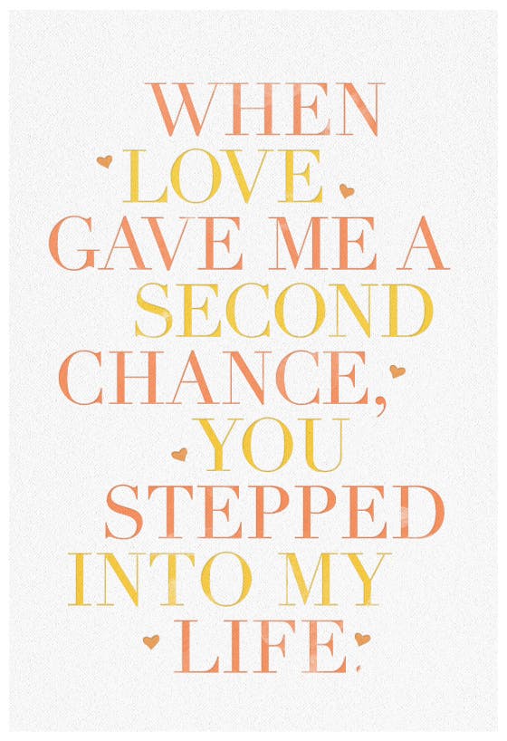 A Second Chance - Happy Anniversary Card (Free) | Greetings Island