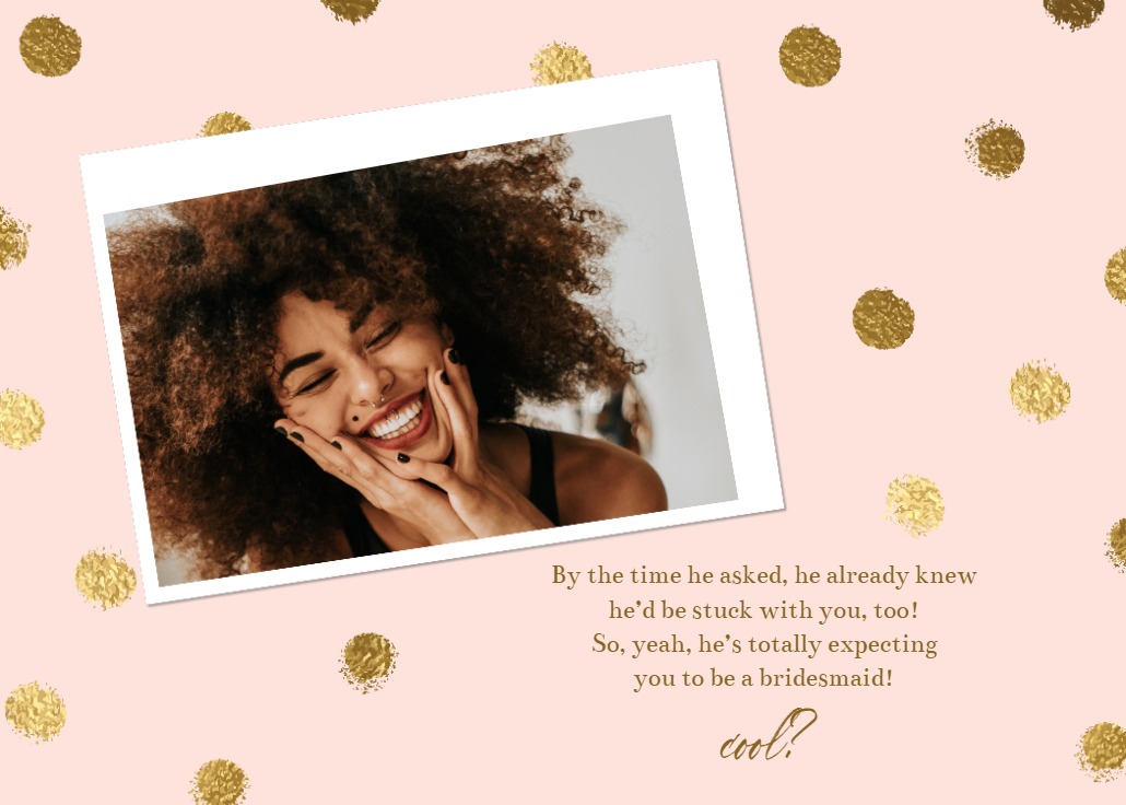 Two for One - Bridesmaid Card (Free) | Greetings Island