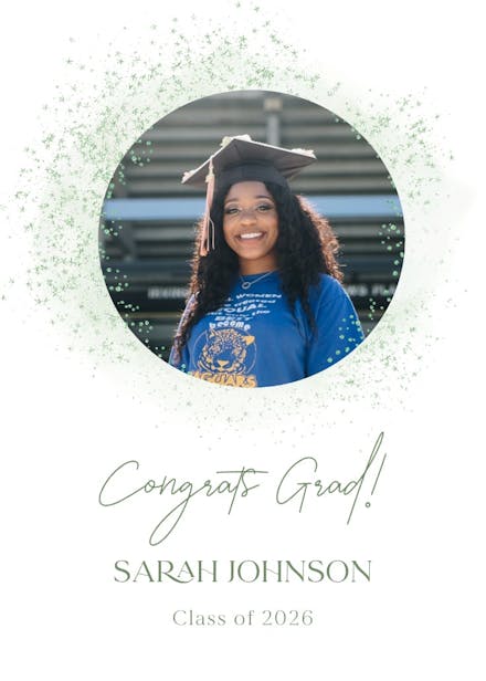 Blush Gold Spots - Graduation Card | Greetings Island