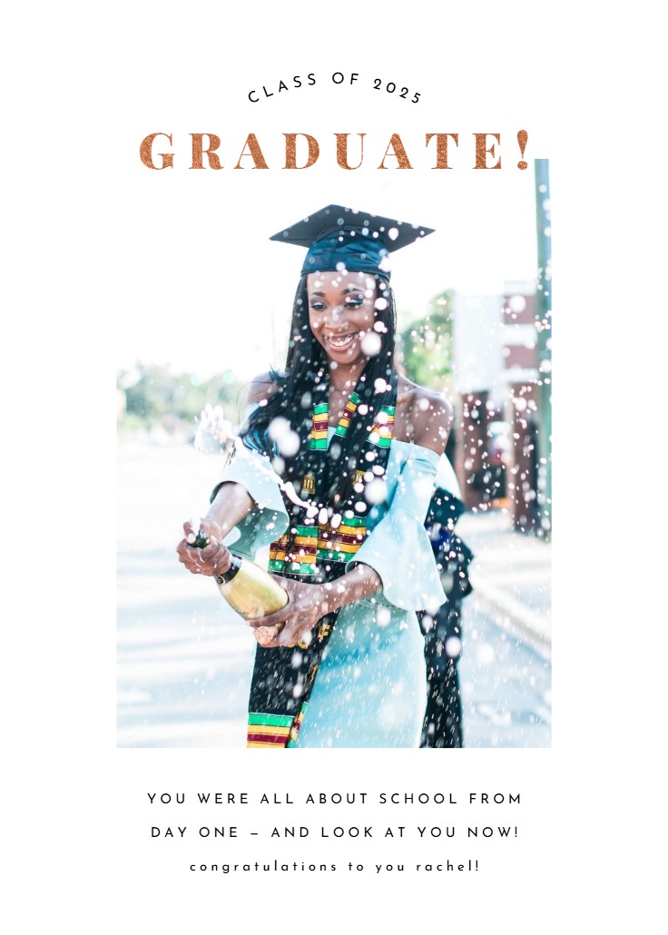 Classic White - Graduation Card (Free) | Greetings Island