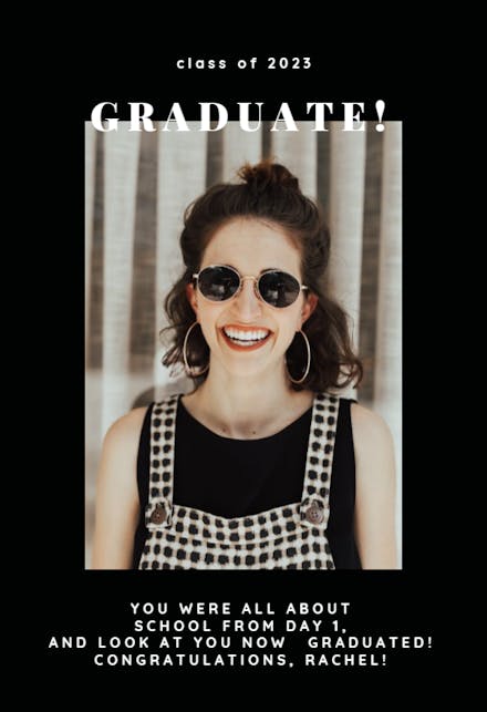 Classic White - Graduation Card (Free) | Greetings Island