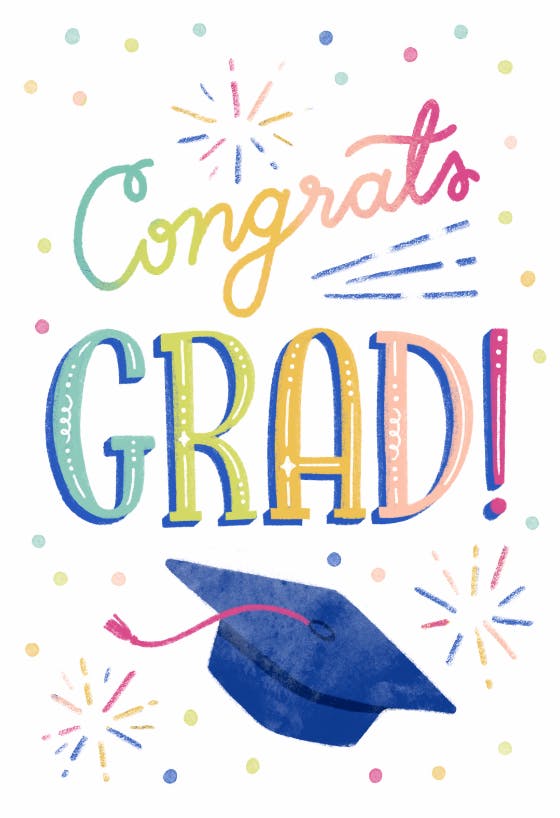 Rainbow GRAD - Graduation Card | Greetings Island